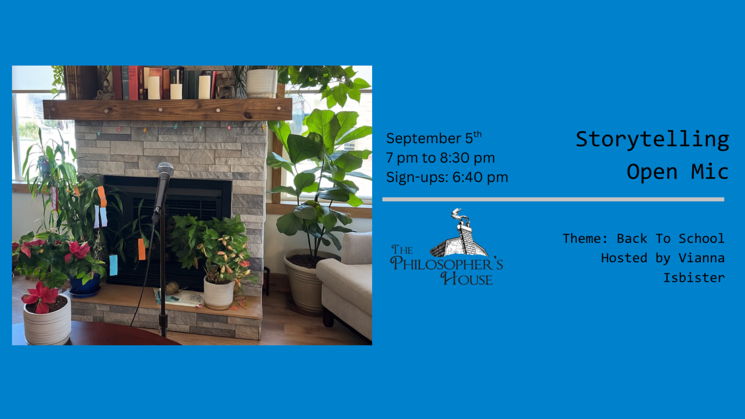 Storytelling Open Mic: November, Harvest theme – The Philosopher's House
